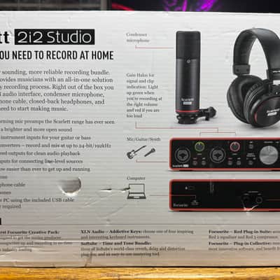 Focusrite Scarlett 2i2 Studio 3rd Gen USB-C Recording Bundle | Reverb
