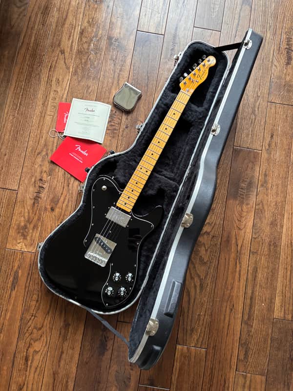 2022 Fender American Vintage II '77 Telecaster Custom Black | Reverb