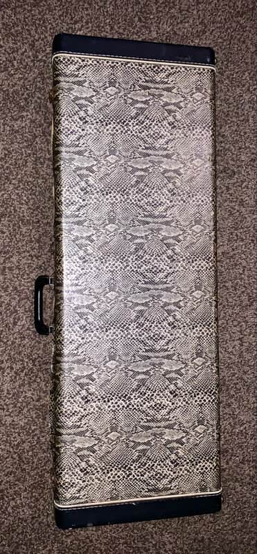 Custom snakeskin hardshell case for telecaster stratocaster | Reverb