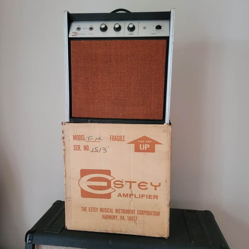 Magnatone Estey T-12 T12 Tube Guitar Amplifier 1x8 1967 | Reverb