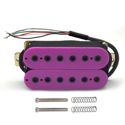 Purple Hex Pole Guitar Humbucker Pickups Set Neck | Reverb Australia