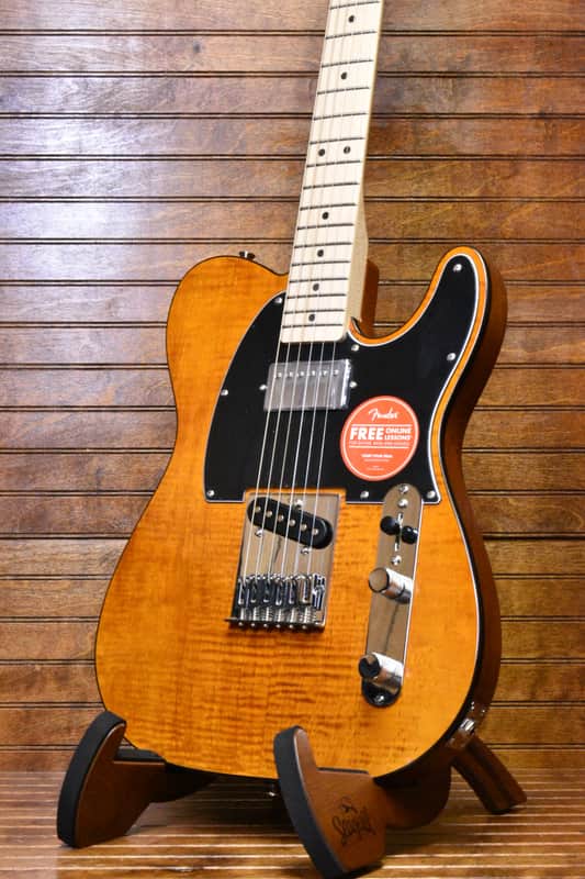 Squier Affinity Series® Telecaster® FMT SH, Mocha | Reverb