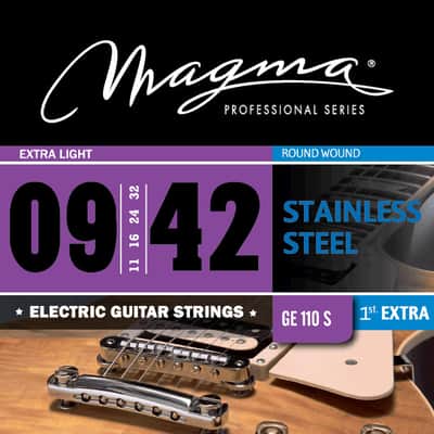 Magma Electric Guitar Strings Regular Light Gauge Stainless | Reverb