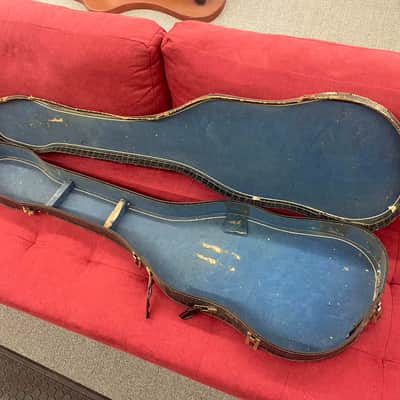 Kent Vintage Electric Bass - Redburst w/ Chipboard Case | Reverb