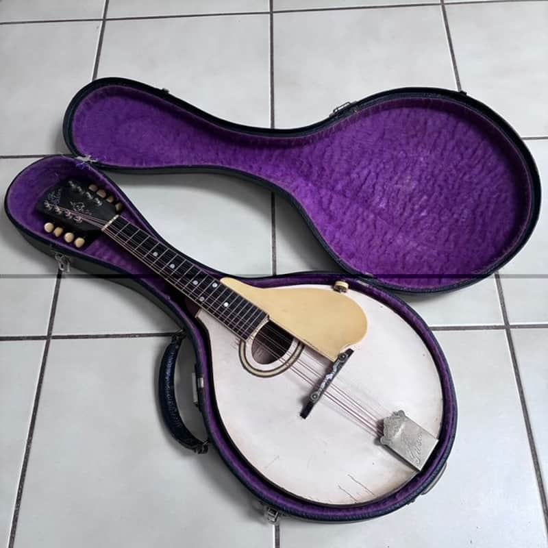 Vintage 1921 Gibson A-3 Mandolin White Top & Case | Aluminum | Reverb
