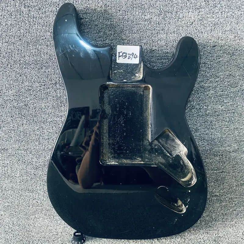 Black Strat Style Guitar Body in Solid Wood | Reverb Australia