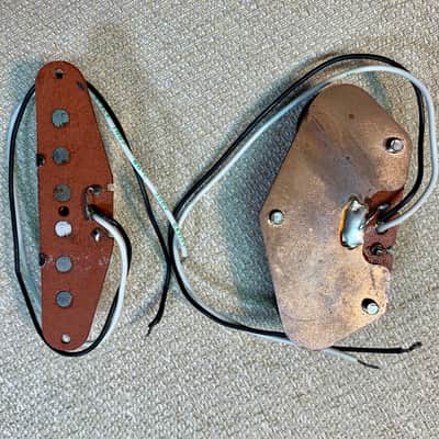 Fender Vintage Telecaster pickups, Rare Red Bobbins | Reverb