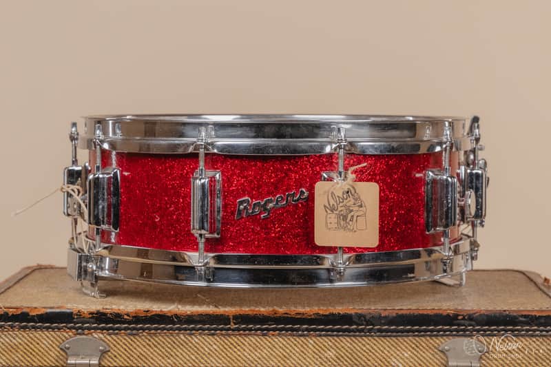 1960s Rogers 'Dyna-Sonic' in Sparkling Red Pearl - 5x14 | Reverb