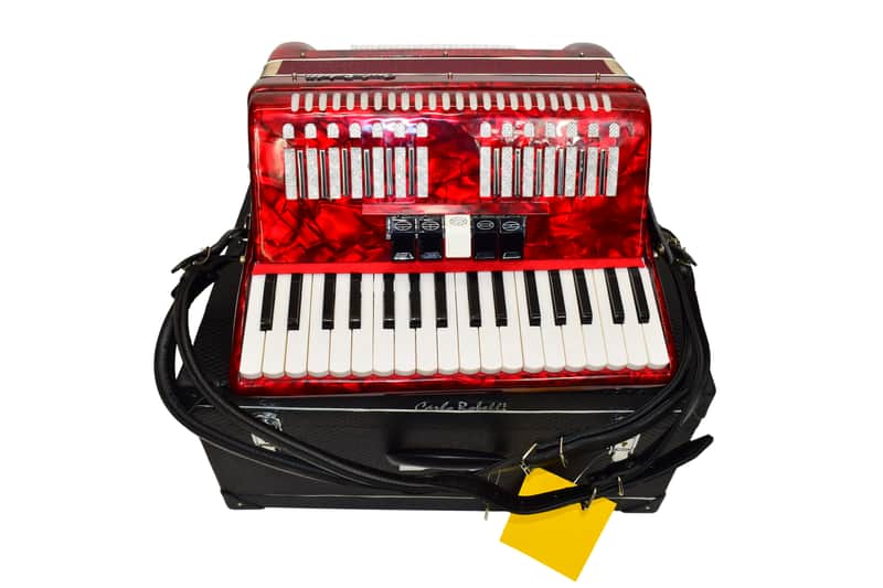 Carlo Robelli Piano Accordion, Red w/ Case & Straps | Reverb