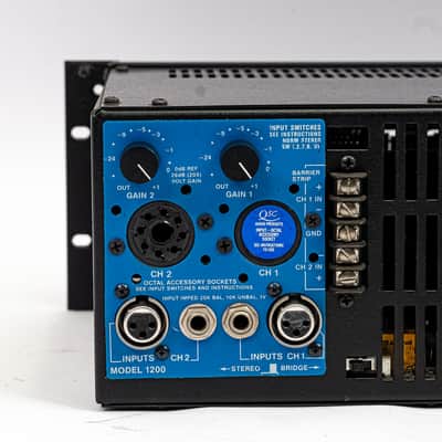 QSC 1200 Stereo Power Amplifier 2-Channel Rack Mount Pro | Reverb