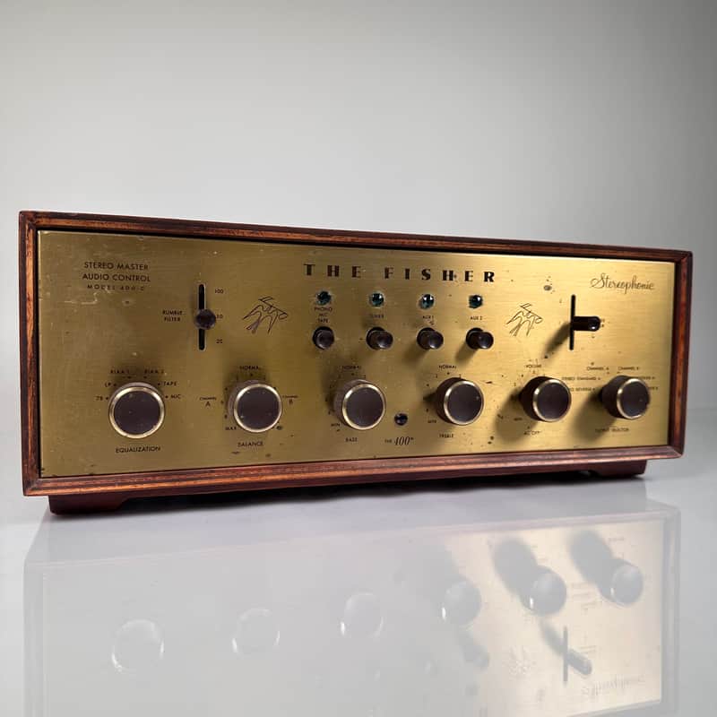 Vintage Fisher 400-C Stereophonic Tube Preamplifier | Reverb