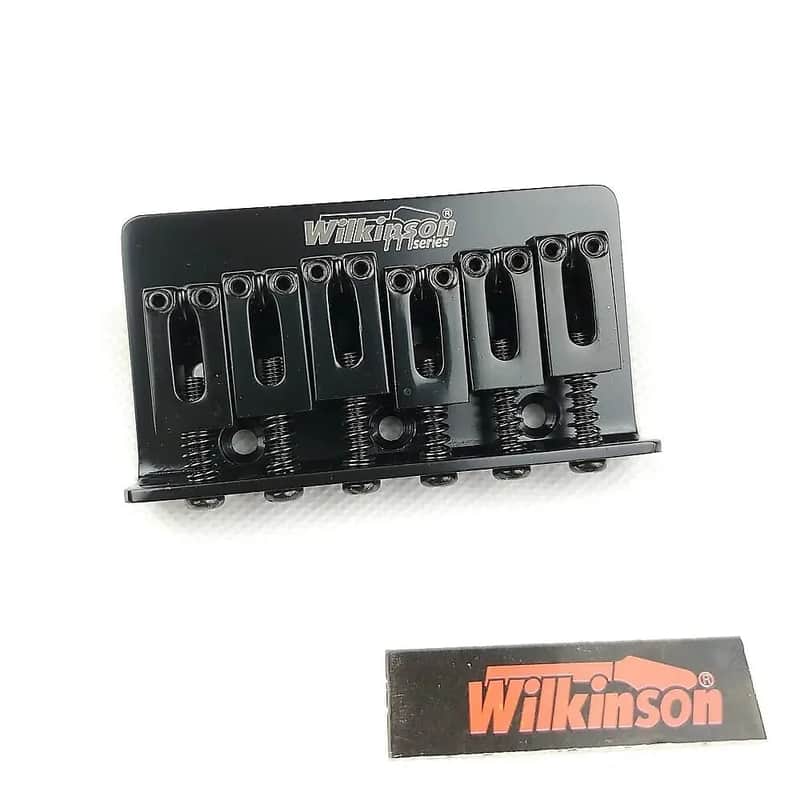 Wilkinson Black Fixed Hardtail Bridge | Reverb