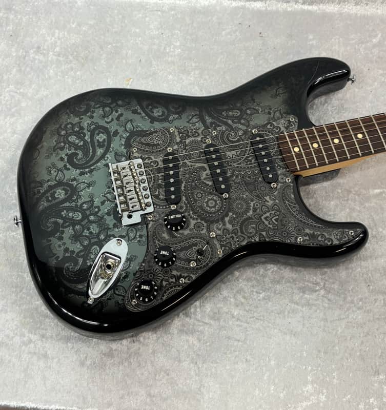2020 Fender FSR Black Paisley Stratocaster Strat with MIM | Reverb