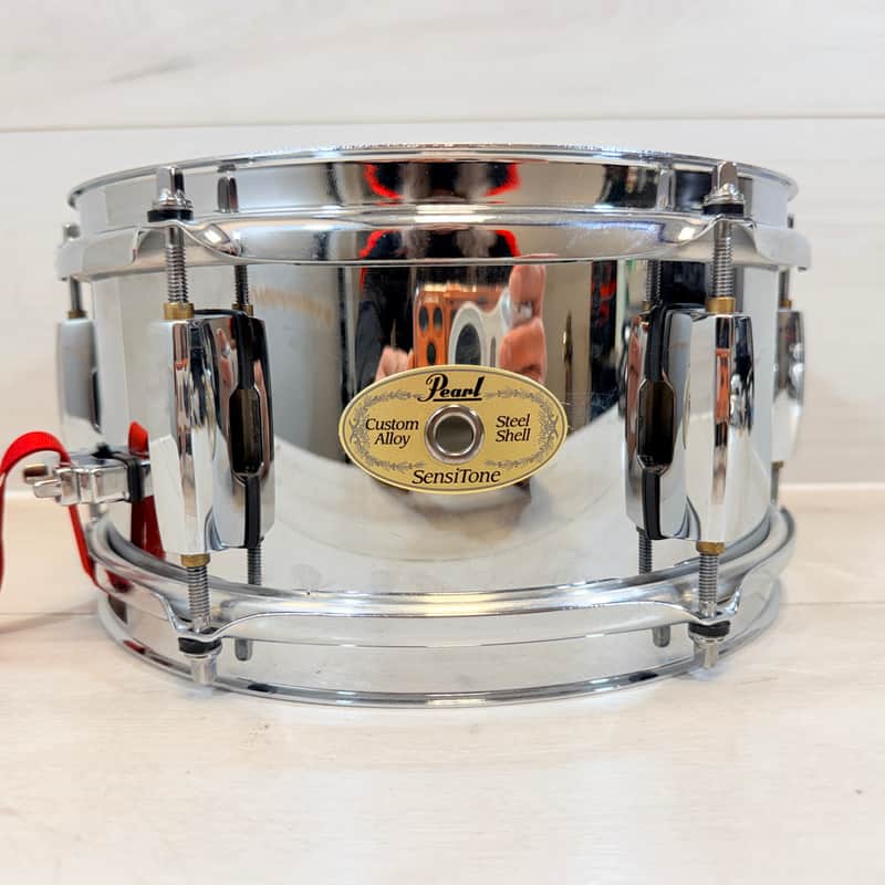 Pearl SensiTone Steel Shell 10x5 Snare Drum Chrome Steel | Reverb