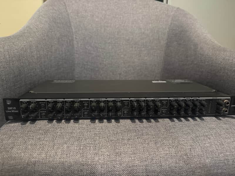 Samson SM10 Rack-Mounted 10-Channel Line Mixer 2010s - Black | Reverb