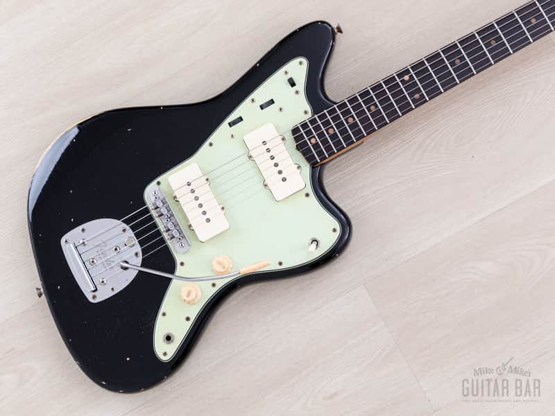 1962 Fender Jazzmaster Pre-CBS Vintage Offset Guitar Black + | Reverb