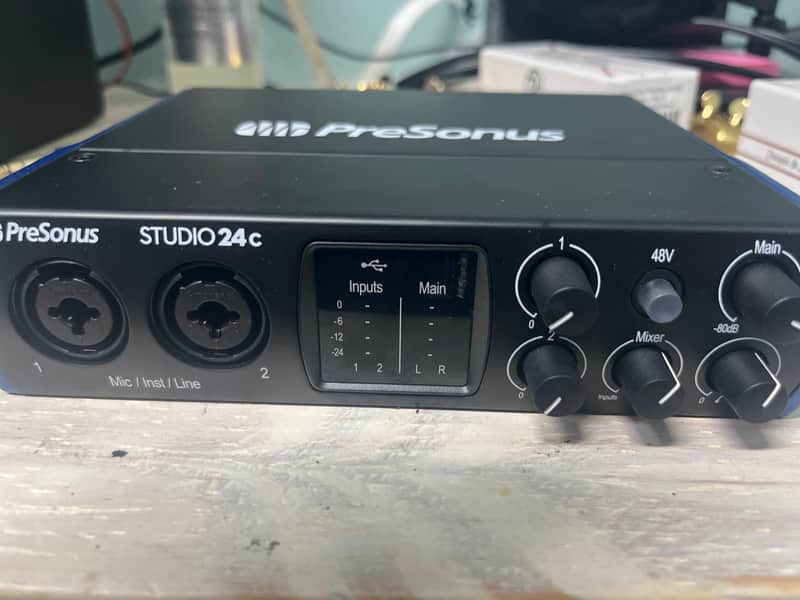 PreSonus Studio 24C 2x2 USB-C Audio / MIDI Interface 2019 - | Reverb