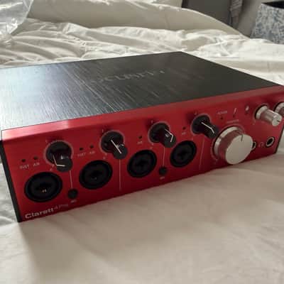 Focusrite Clarett 4Pre Thunderbolt Audio Interface 2010s Red | Reverb