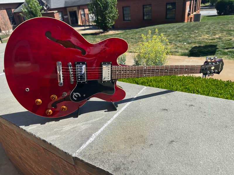 Epiphone The Dot 335 CH 2005 - Cherry Hardshell Case | Reverb