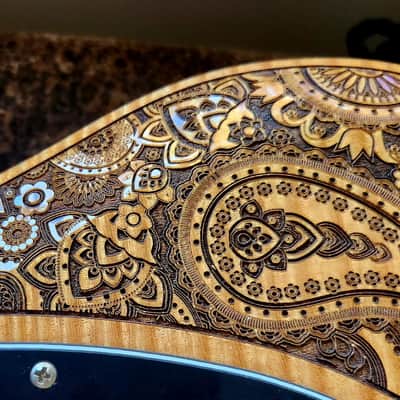 Dean Zelinsky Private Lable Dellatara Engraved Paisley 2018 - | Reverb