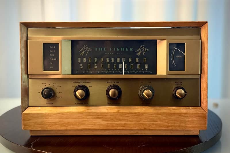 🎶 The Fisher Model 500 Mono Tube AM/FM Receiver w/ Original | Reverb