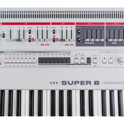 UDO Super 8 Polyphonic Hybrid Keyboard Synthesizer (White) | Reverb