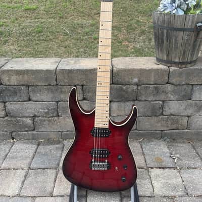 Open Box Leo Jaymz Monsoon Electric Guitar Red Leo Jaymz | Reverb