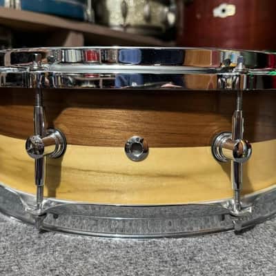 Custom Solid Shell Walnut And Poplar 14x5 Snare Drum | Reverb