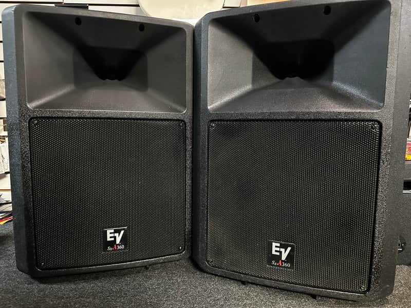 ( PAIR ) Electro-Voice SXa360 Powered PA Speaker – Excellent | Reverb
