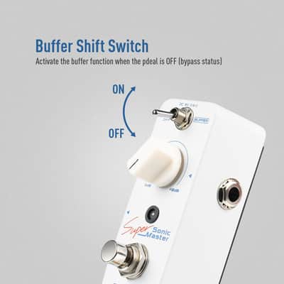 SONICAKE Sonic Super Master Clean Boost Pedal with Buffer and | Reverb