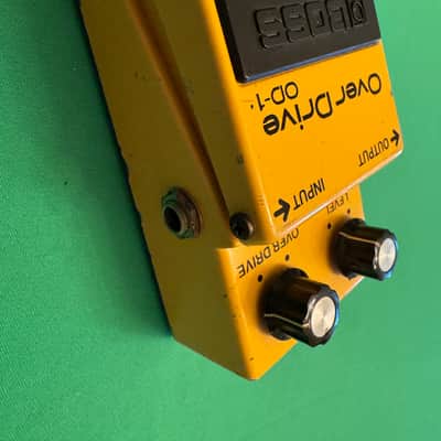 Boss OD-1 Over Drive (Black Label) 1977 - 1985 - Yellow | Reverb