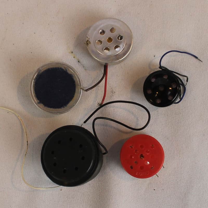 Lot of Five Mini Accordion Lapel Crystal Microphones (Astatic | Reverb