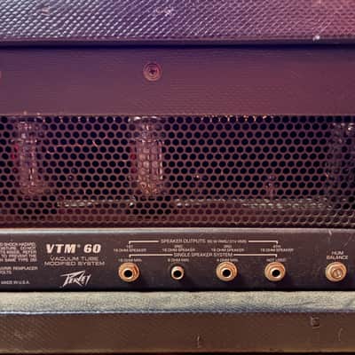 Peavey VTM 60 Vacuum Tube Modified System | Reverb
