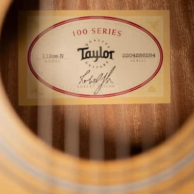 Taylor 112ce-N Nylon Grand Concert Acoustic/Electric Guitar | Reverb