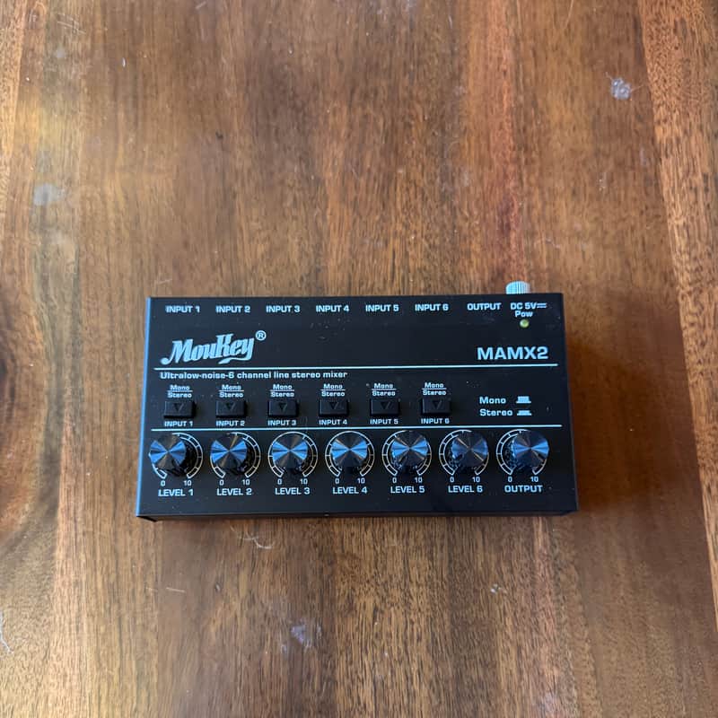 Ultra Low-Noise 6 Channel Line Mixer for Sub-Mixing, DC 5V | Reverb