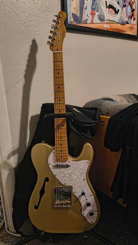 Modded Fender Telecaster - Metallic Gold | Reverb