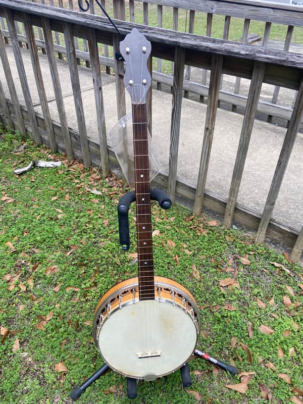 No Brand 4 string banjo Birds Eye maple plectrum | Reverb