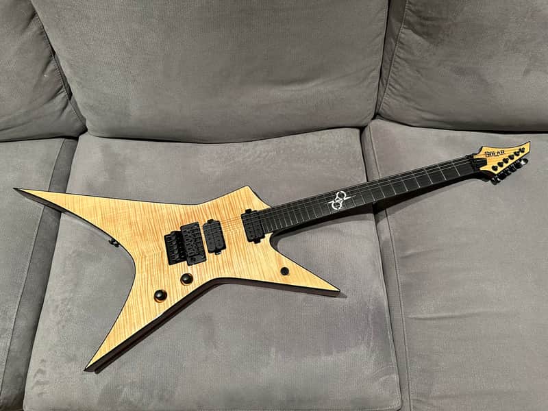 Solar Guitars XF1.6FRFN Type X Flame Maple Natural Gloss 2025 | Reverb