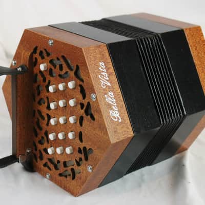 NEW Mahogany Veneer Bella Vista Liam Anglo Concertina CG M | Reverb UK