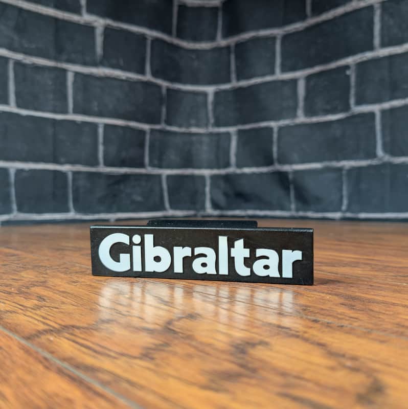 Gibraltar GPRLOGO Rack Clip‑On Logo Plate – Chrome Drum Rack | Reverb
