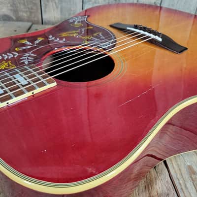 Gibson Hummingbird Custom 1975 - Cherry Sunburst | Reverb