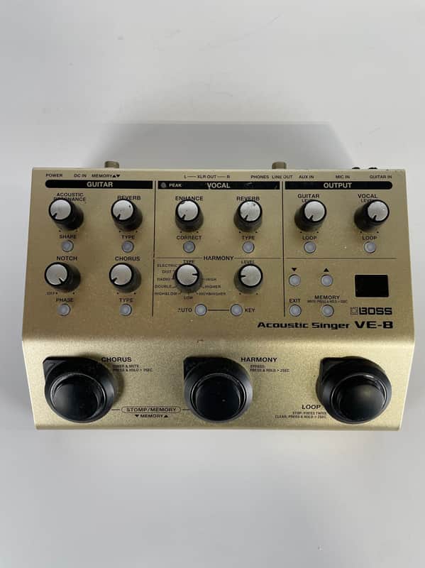 Boss VE-8 Acoustic Singer Acoustic/Vocal Multi-Effects | Reverb
