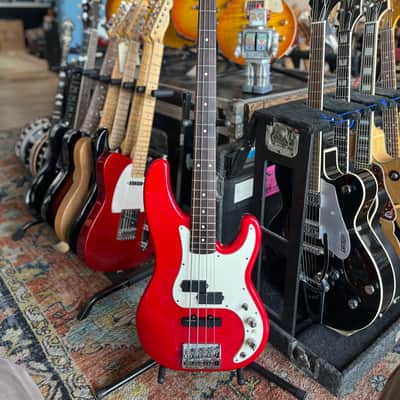 Fender Precision Bass Plus - Frost Red | Reverb