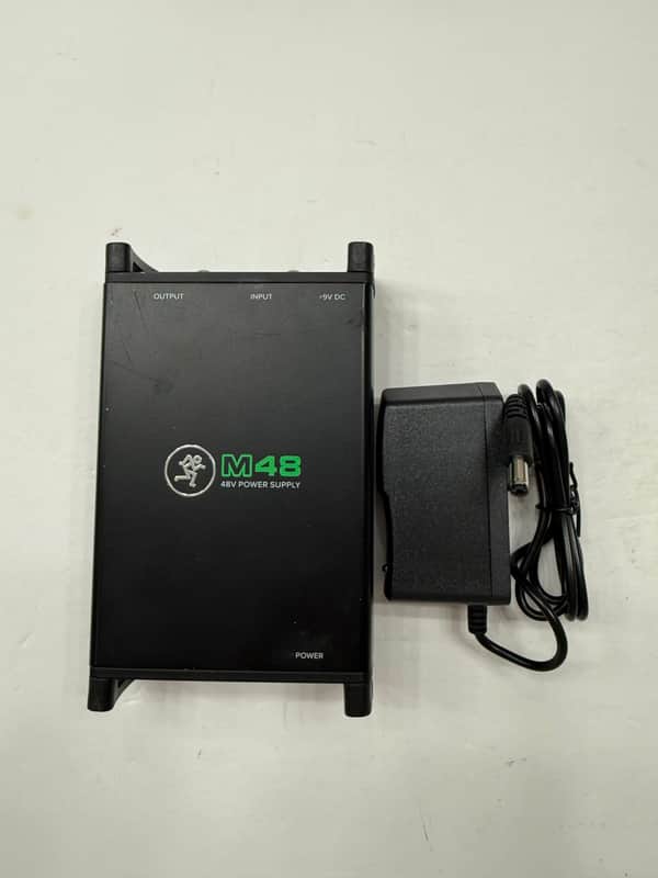 Mackie M48 48v Phantom Power Supply XLR In/Out For Mic | Reverb