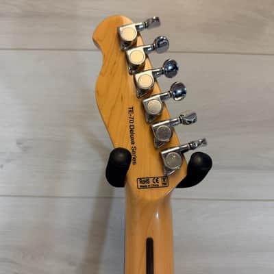 Harley Benton TE-70 Deluxe Series Ebony Wood Grain Telecaster | Reverb