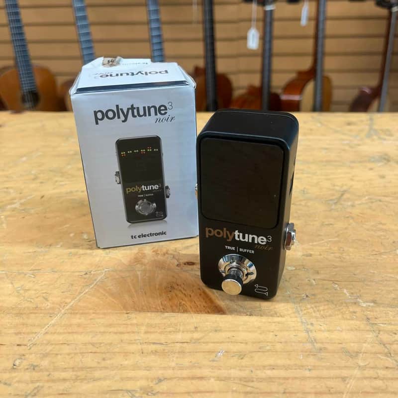 TC Electronic Polytune 3 Noir Guitar Tuner Pedal w/Box | Reverb