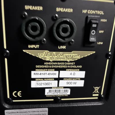 Ashdown RM-210T EVO II Rootmaster 900-Watt 2x10" Bass Speaker | Reverb