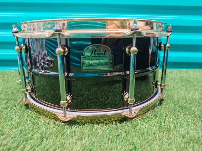 ⚡Pearl 14"x6.5" Steve Ferrone Signature Black Nickel Over | Reverb