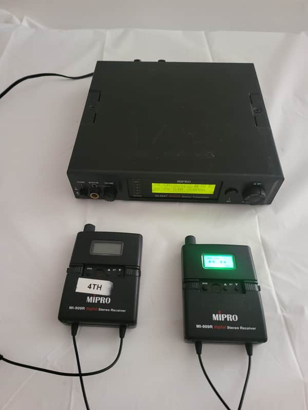 KIT 2 Receptores stereo digital MIPRO MI-909R + Transmisor | Reverb