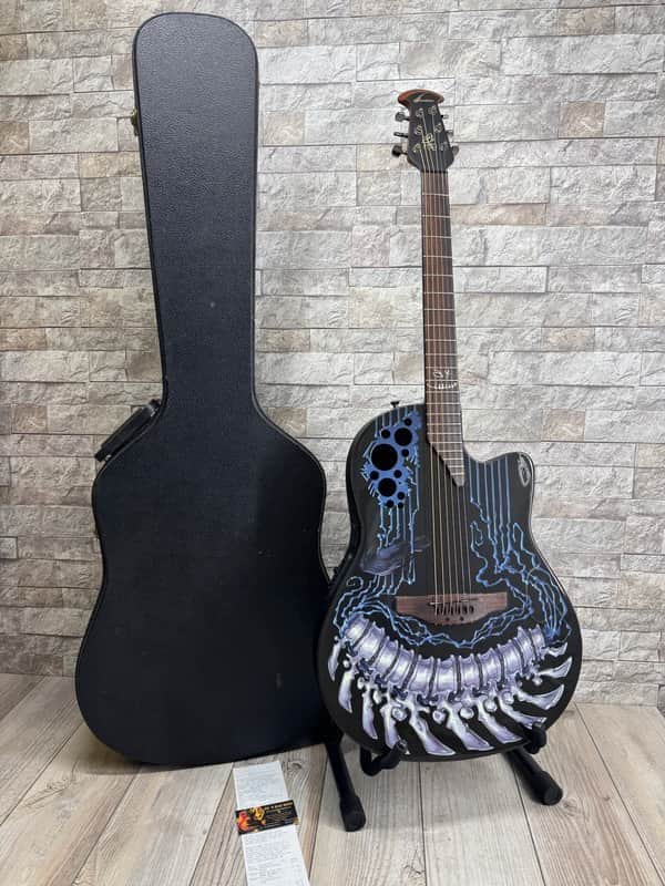 Rare Preowned Ovation DJA34 Limited Edition Dj Ashba Chrome | Reverb